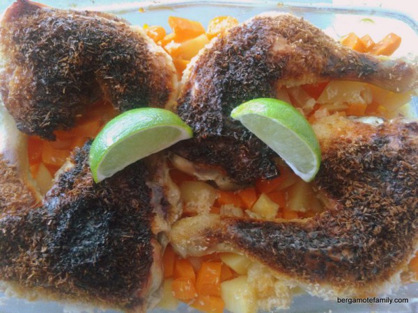 Poulet façon créole en croûte de coco - Bergamote & Family