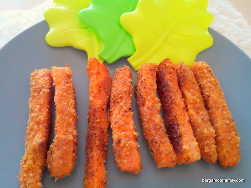 Bâtonnets de carottes panées - Bergamote & Family